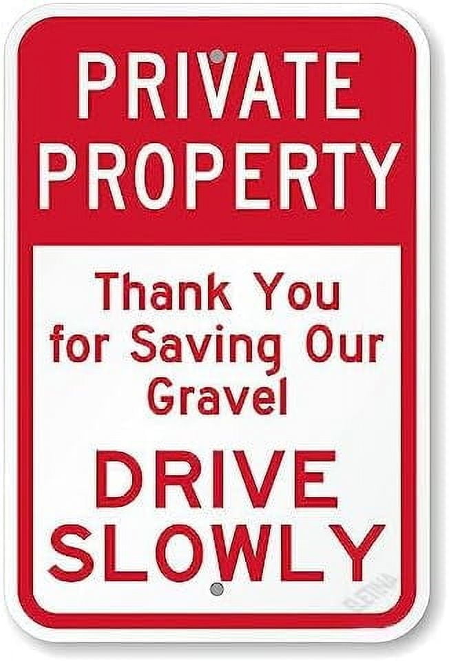 New Warning Plaque Wall Decor Private Property - Thank You For Saving ...