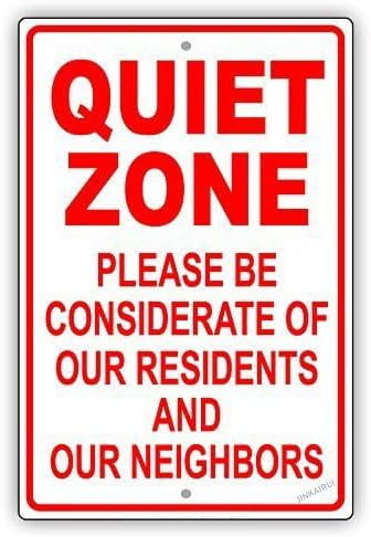 New Warning Plaque Wall Decor Quiet Zone Please Be Considerate of Our ...