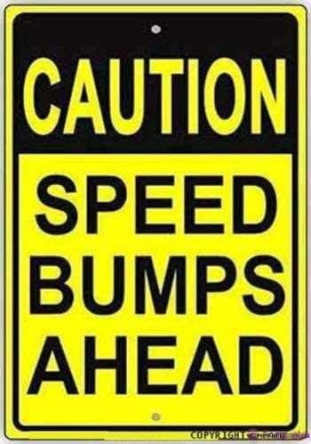 New Warning Signs Metal Tin Sign -Slow Down Speed Limit 5 Mph Prevent ...