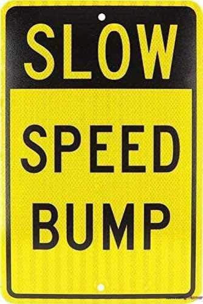 New Warning Signs Metal Tin Sign -Slow Down Speed Limit 5 Mph Prevent ...