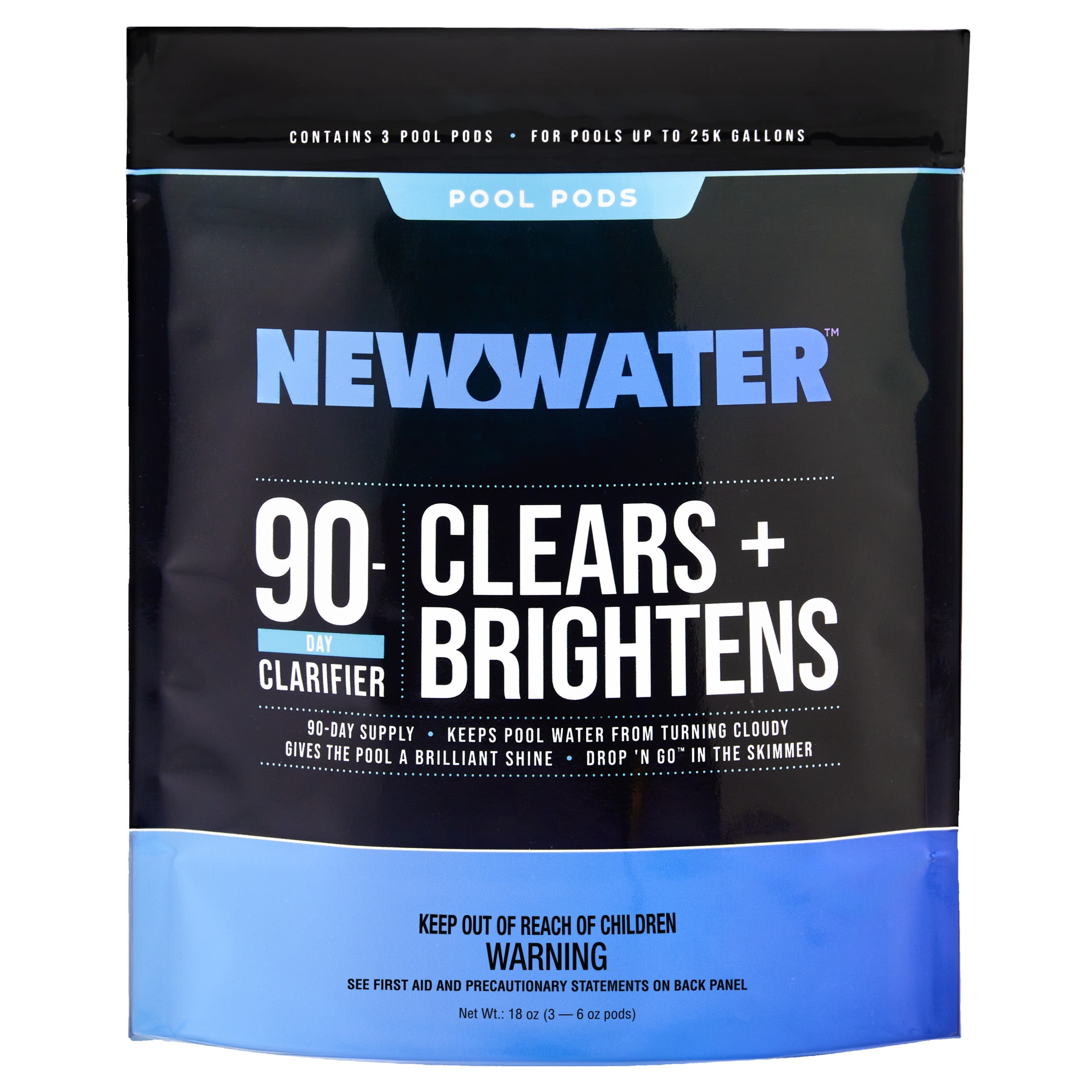 New Water 90-Day Water Clarifier Pool Pods for Swimming Pools (3 pack ...