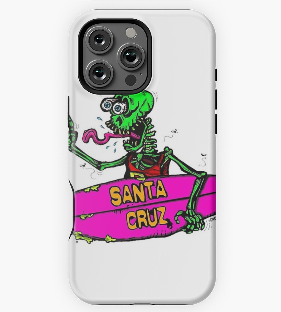 New Wave 80 s style Kris Kringle Cruz Surfing Skeleton Rat Fink GA5301 ...