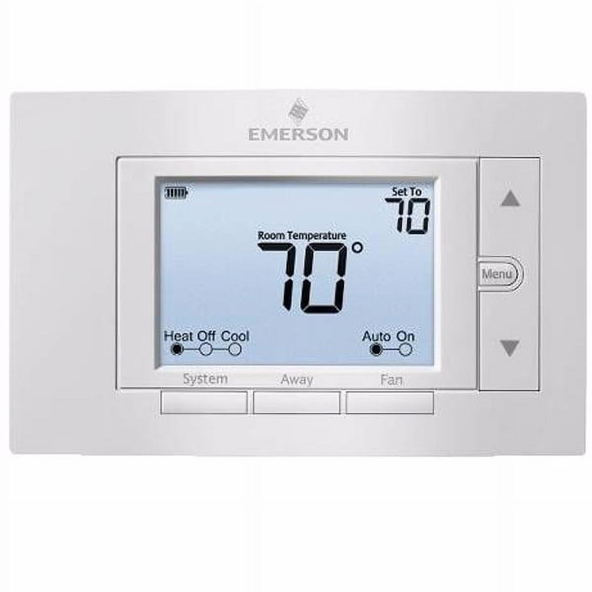 New White-Rodgers 1F85U-22PR Emerson 5" Display Universal Thermostat ...