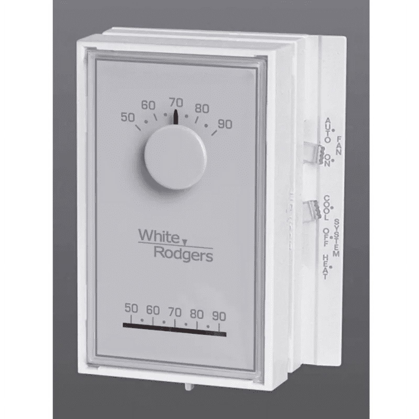 New White-Rodgers 1e56w-444 24V H/C Spdt B&O Terminals/white Thermostat ...