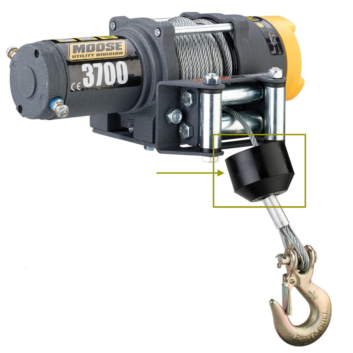 New Winch/Snow Plow Cable Stop Rubber Bumper ATV UTV, 7662, 1918 ...