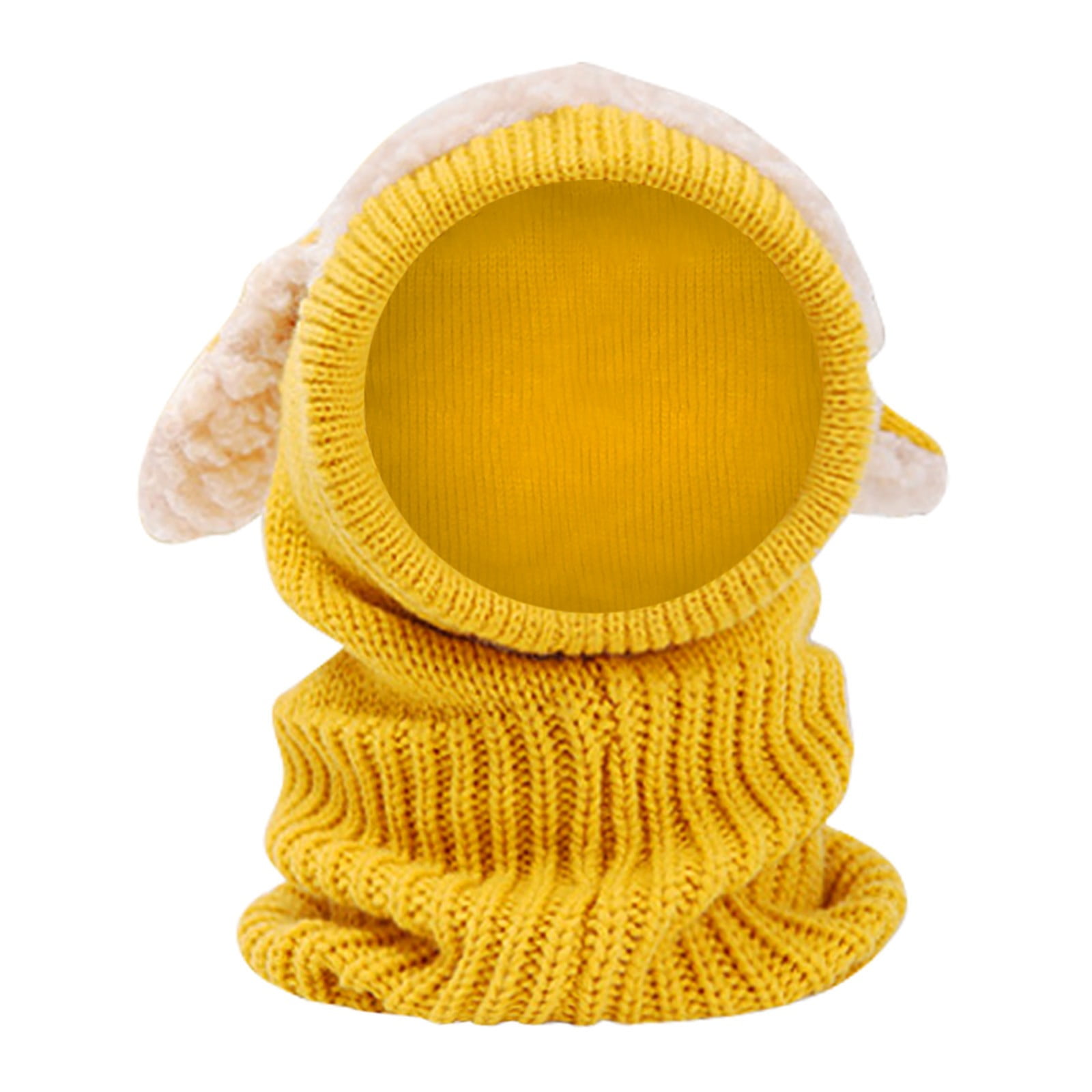 New Winter Baby Kids Girls Boys Warm Woolen Coif Hood Scarf Caps Hats ...