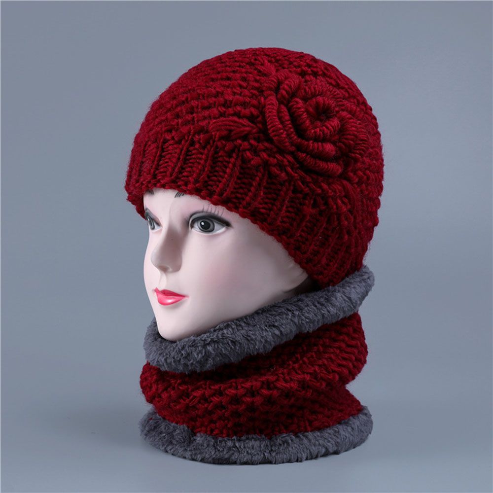 New Winter Warm Mother Hat Outdoor Middle Age Lady Cap Elder Women Warm ...