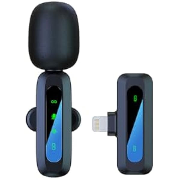 New Wireless Lavalier Microphone for iPhone, iPad, USB-C, 2 PCS Tiny ...