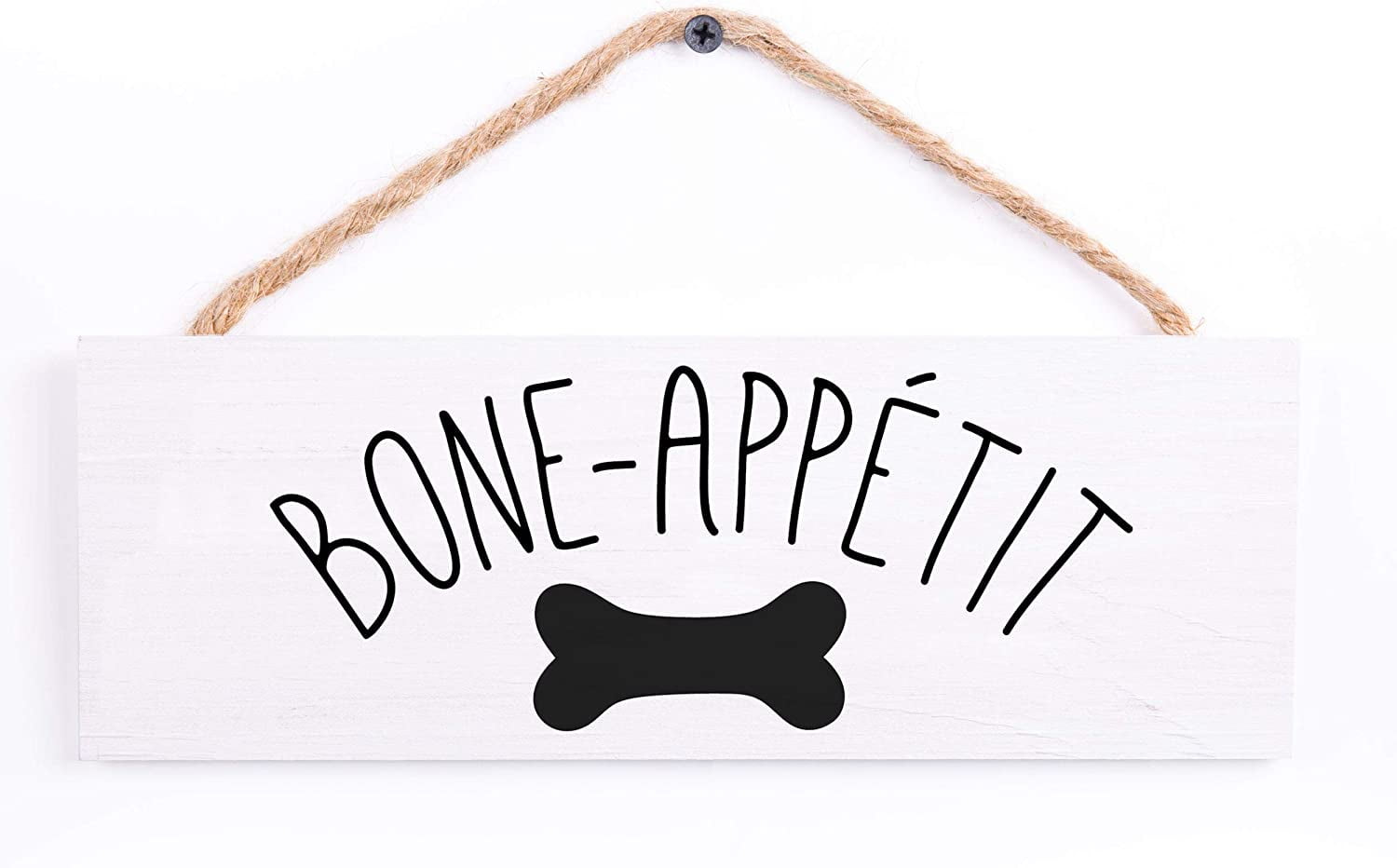 New Wood Sign 10x5 Inch Door Sign Bone-Appetit Hanging Wooden Wall Sign ...