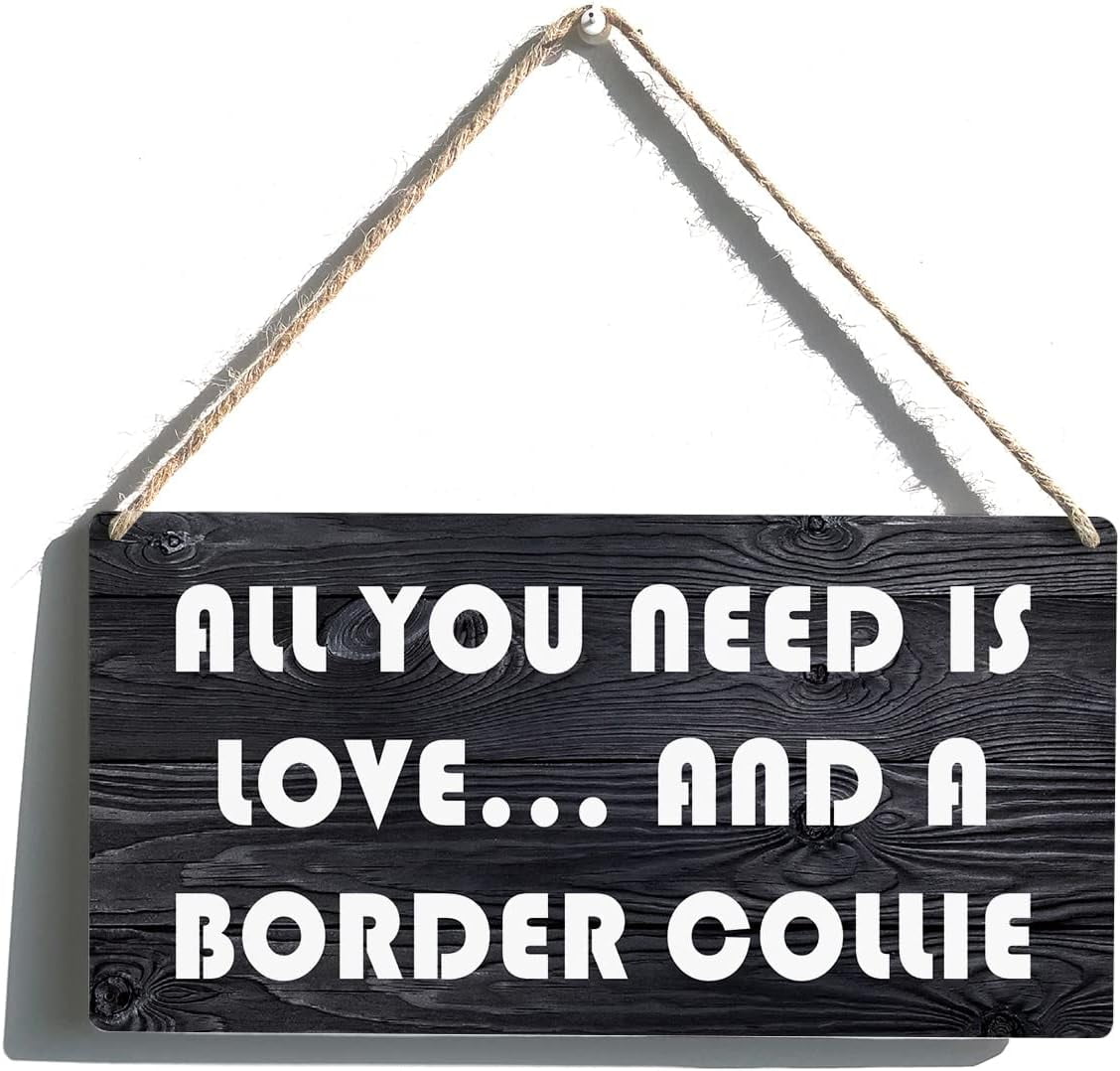 New Wood Sign 10x5 Inch Door Sign Border Collie Sign Border Collie ...