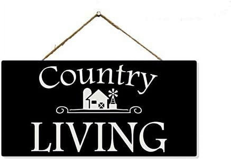 New Wood Sign 10x5 Inch Door Sign Country Living Sign Porch Decor ...