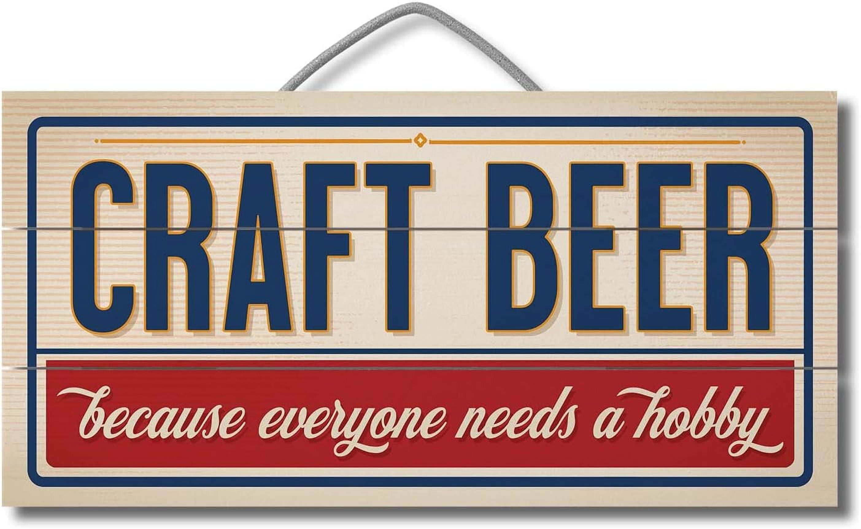 New Wood Sign 10x5 Inch Door Sign Craft Beer Hobby Hanging Wooden Wall ...