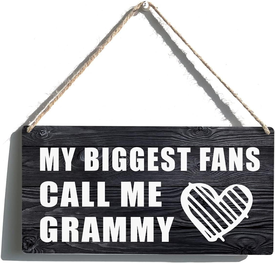 New Wood Sign 10x5 Inch Door Sign Grammy Sign My Biggest Fans Call Me ...