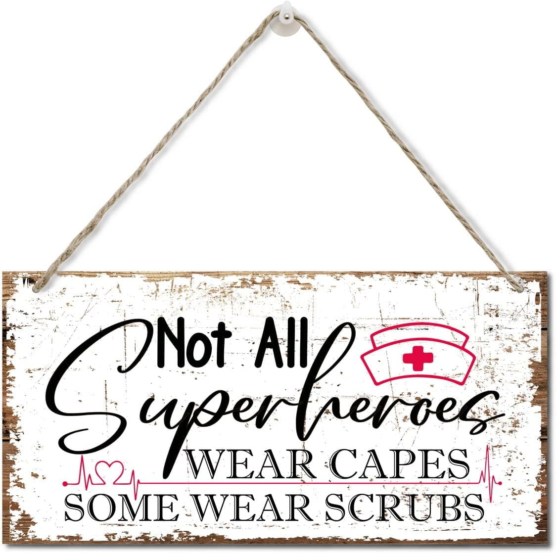 New Wood Sign 10x5 Inch Door Sign Not All Superheroes Wear Capes Sign ...