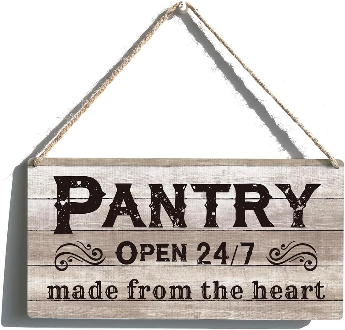 New Wood Sign 10x5 Inch Door Sign Pantry Open Sign Pantry Hanging ...