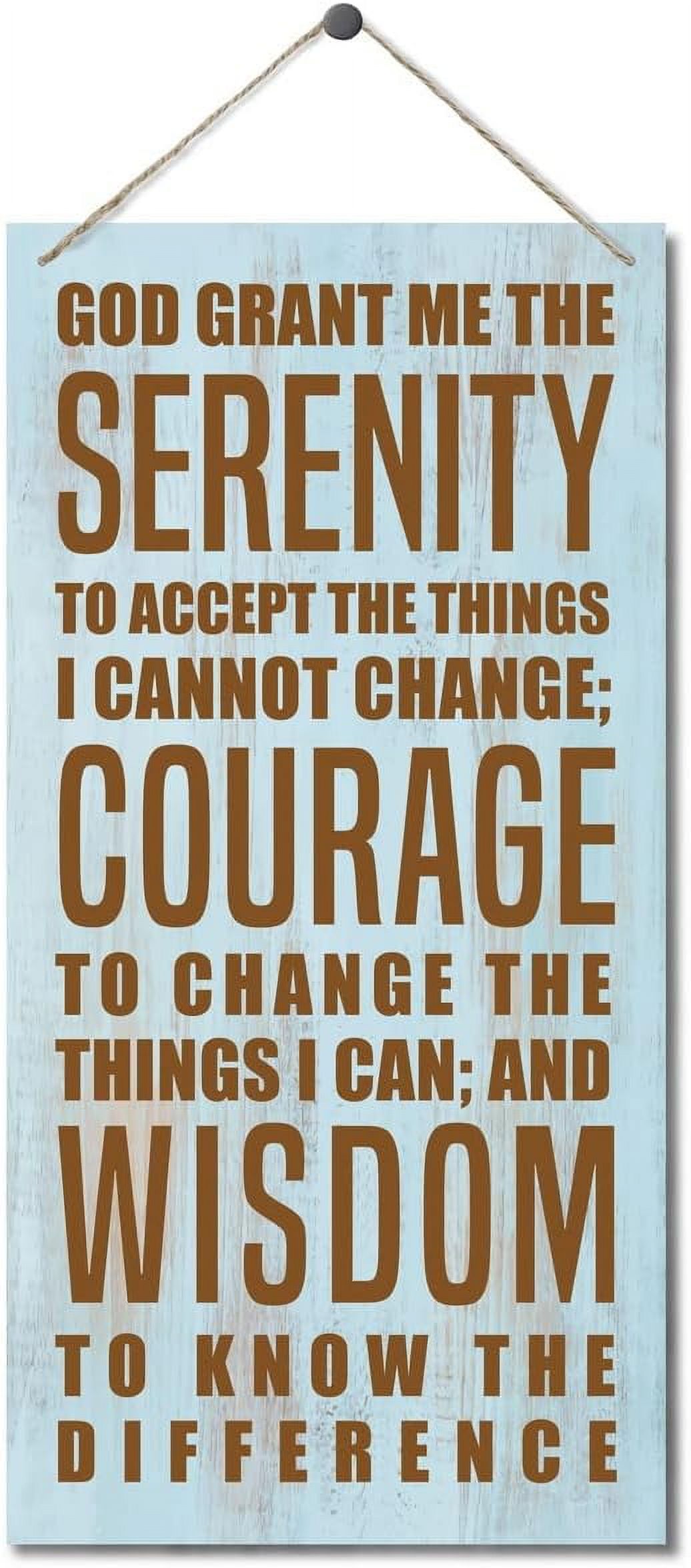 New Wood Sign 10x5 Inch Door Sign Serenity Prayer Sign Hanging Wooden ...