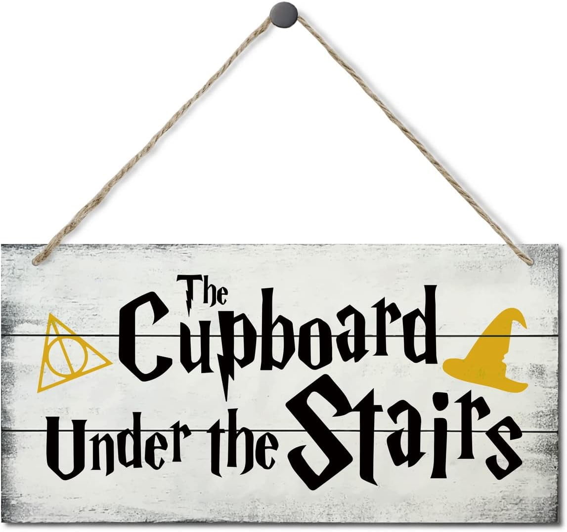 New Wood Sign 10x5 Inch Door Sign The Cupboard Under The Stairs Decor ...