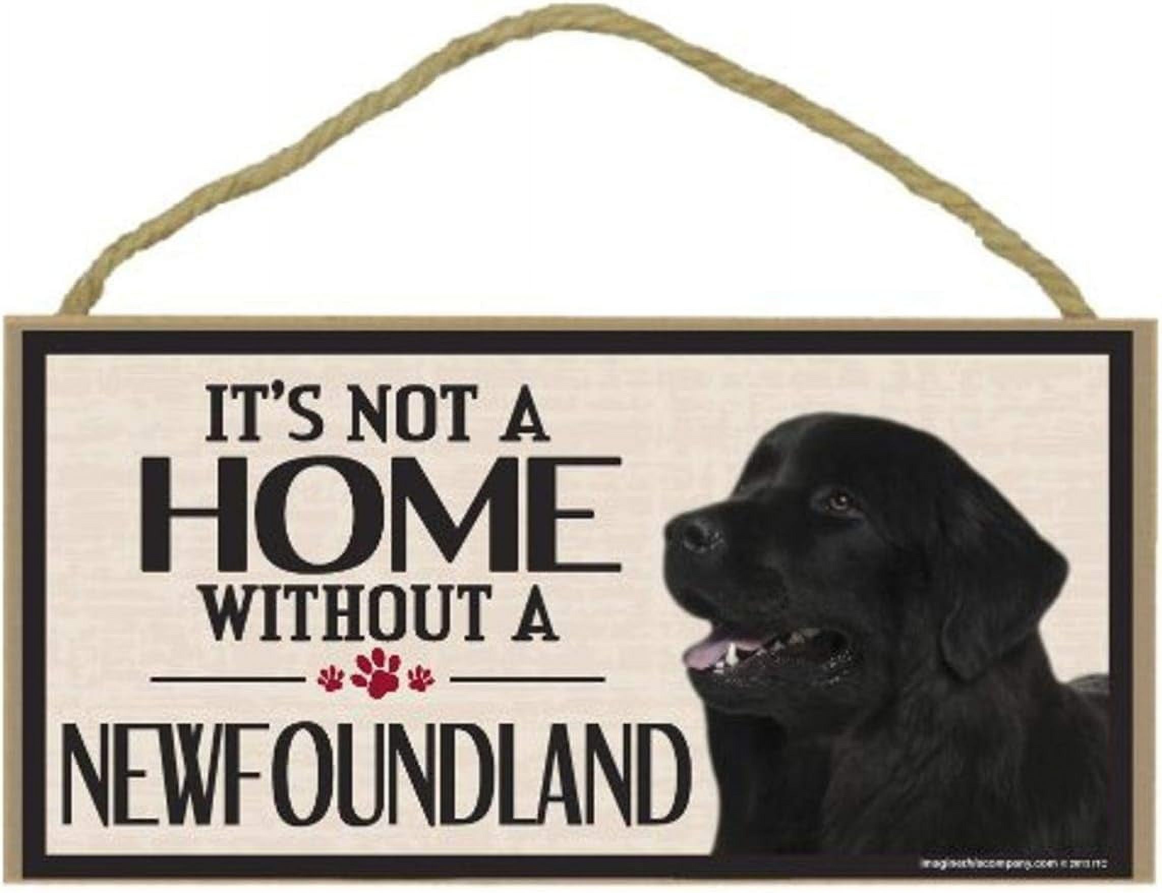 New Wood Sign 10x5 Inch Newfoundland Dog Sign For Hanging Wooden Sign ...