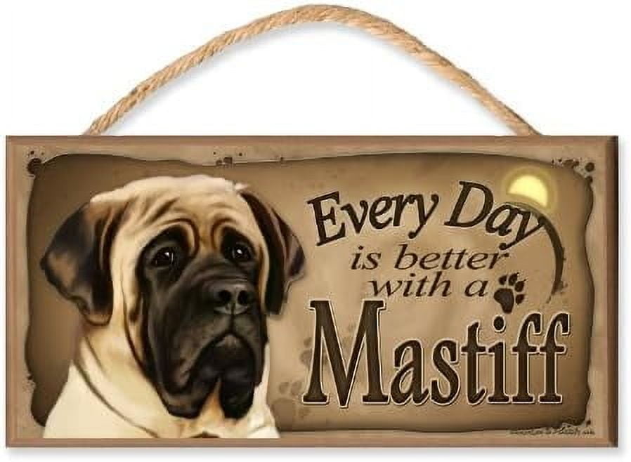 New Wood Sign 5x10 Inch Dog Sign Every Day is Better with an English ...