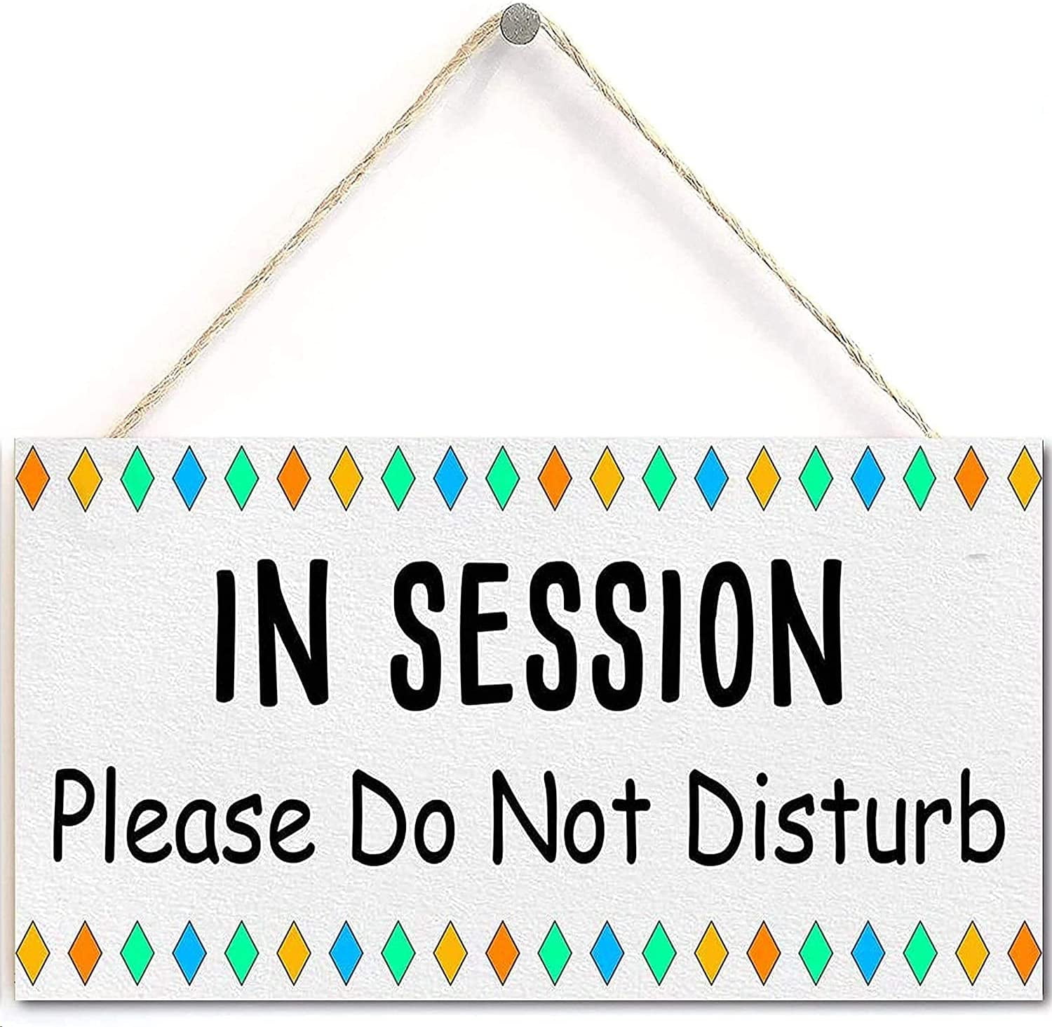 New Wood Sign 5x10 Inch Door Sign In Session Please Do Not Disturb For ...