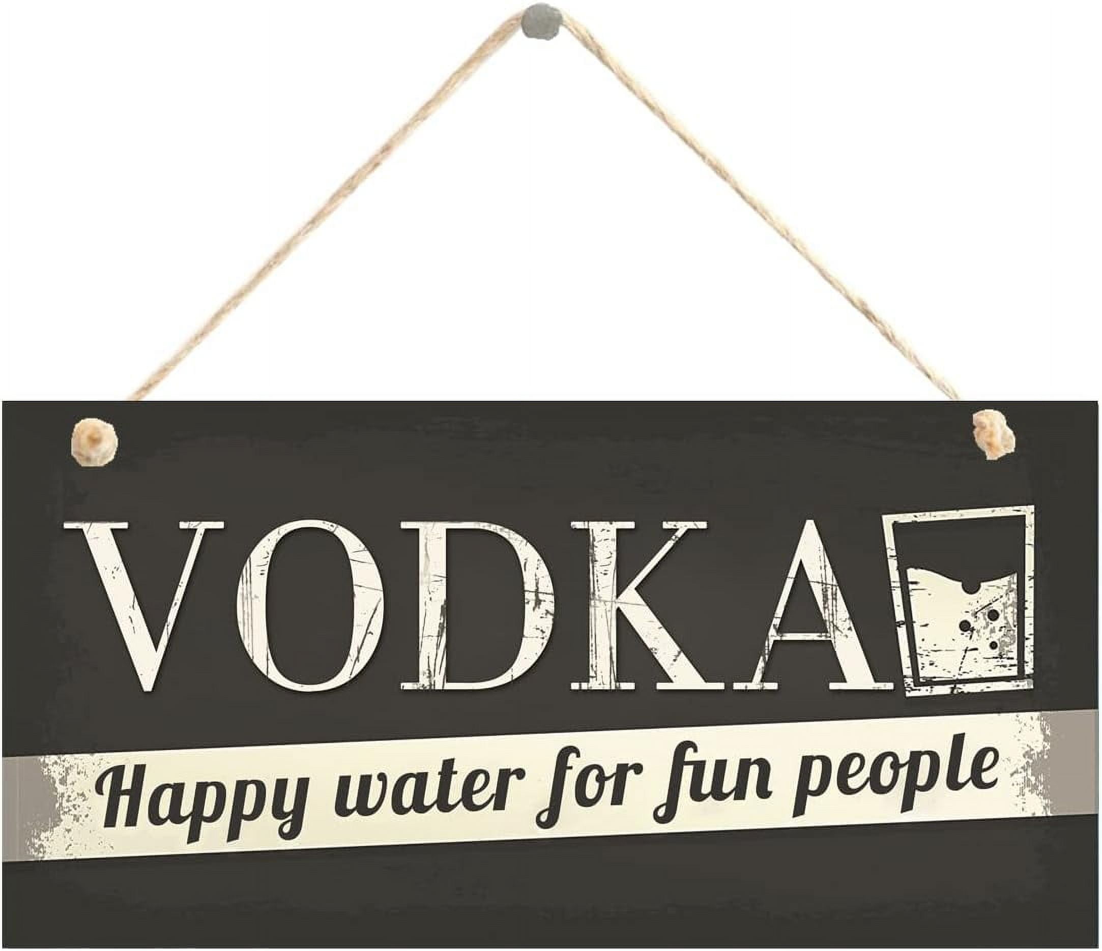 New Wood Sign 5x10 Inch Door Sign Titos Vodka Sign Porch Decor Hanging ...
