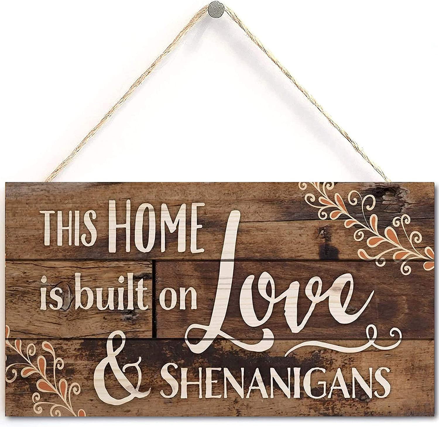 New Wood Sign 5x10 Inch Garden Sign This Home is Built on Love For ...