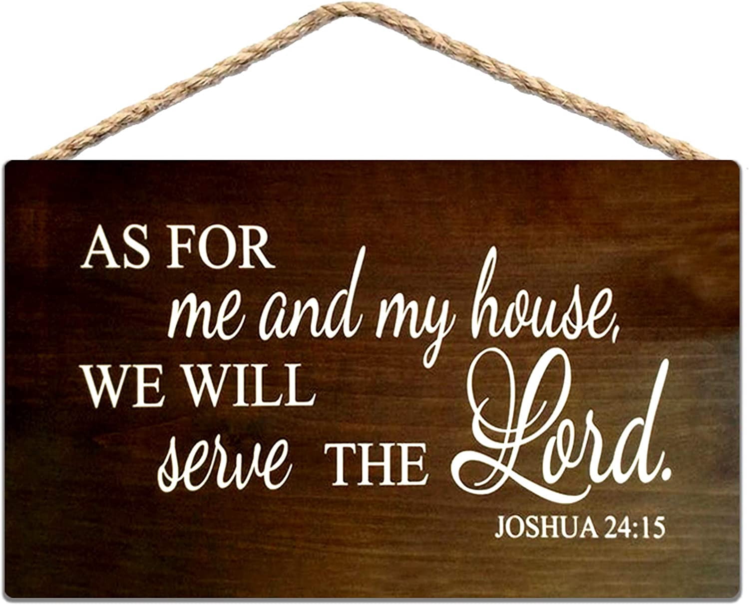 New Wood Sign 8x12 Inch Door Sign As for Me and My House We Will Serve ...