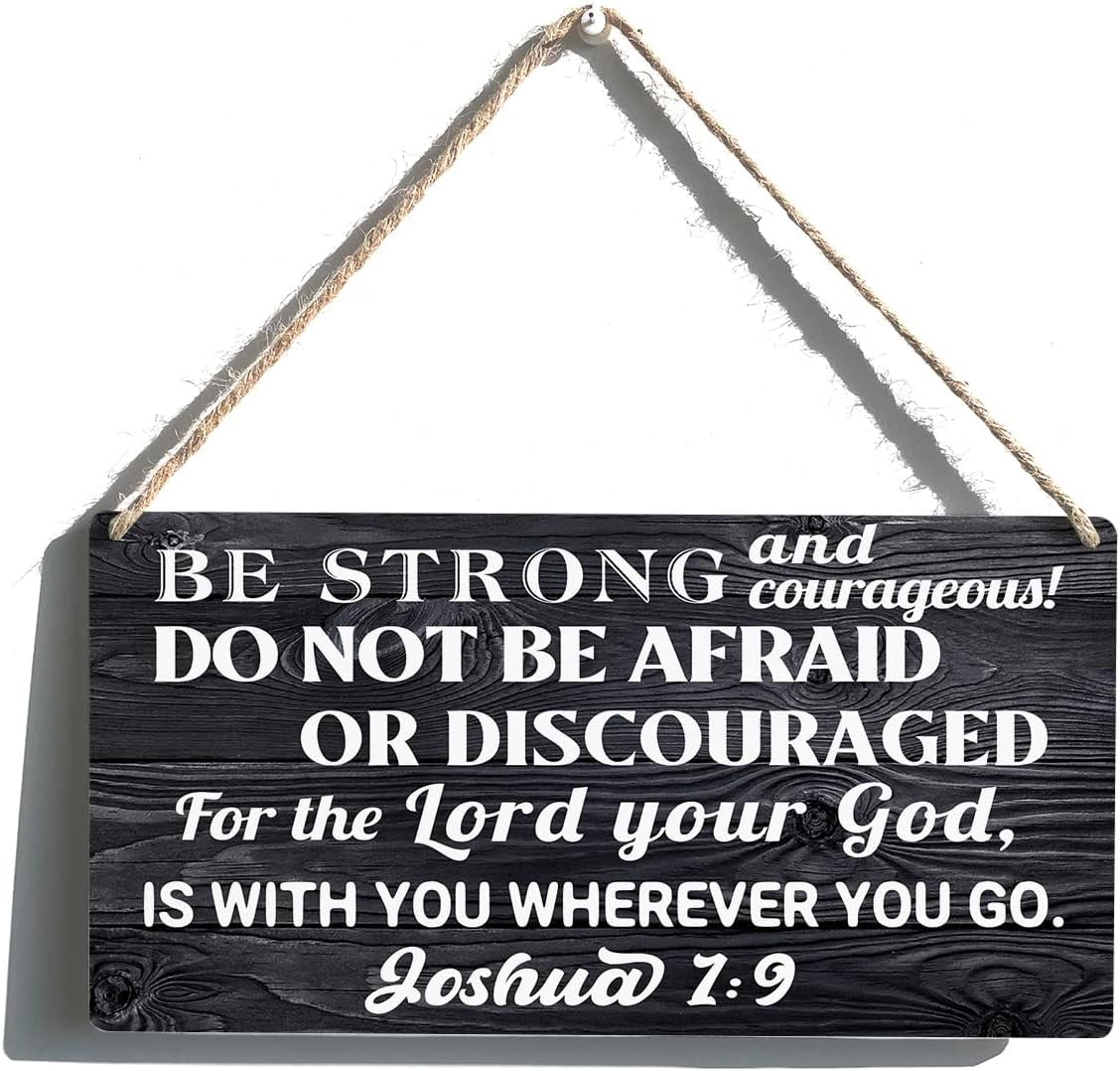 New Wood Sign 8x12 Inch Door Sign Christian Prayer Sign Be Strong Do ...