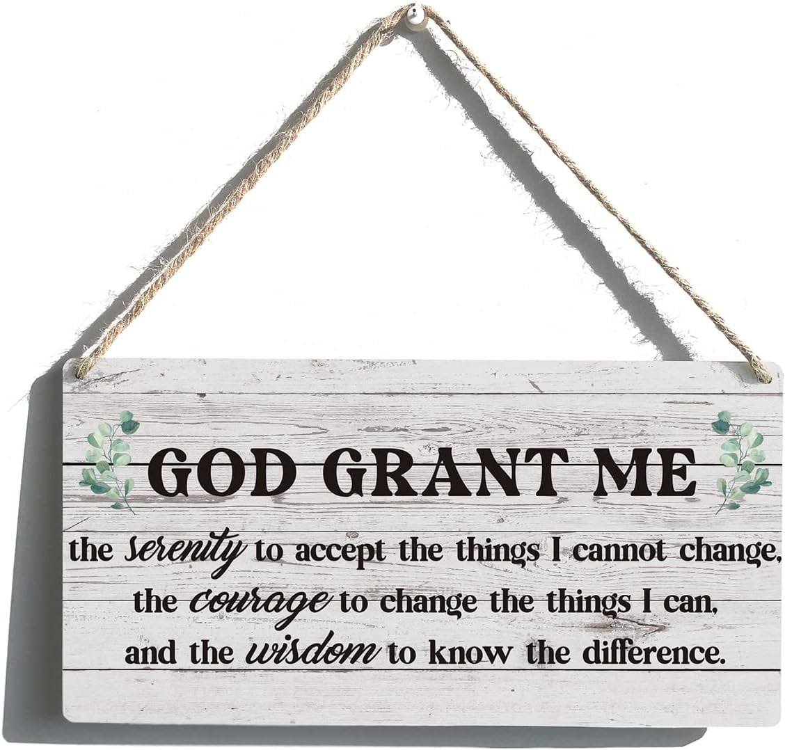 New Wood Sign 8x12 Inch Door Sign God Grant Me The Serenity To Accept ...