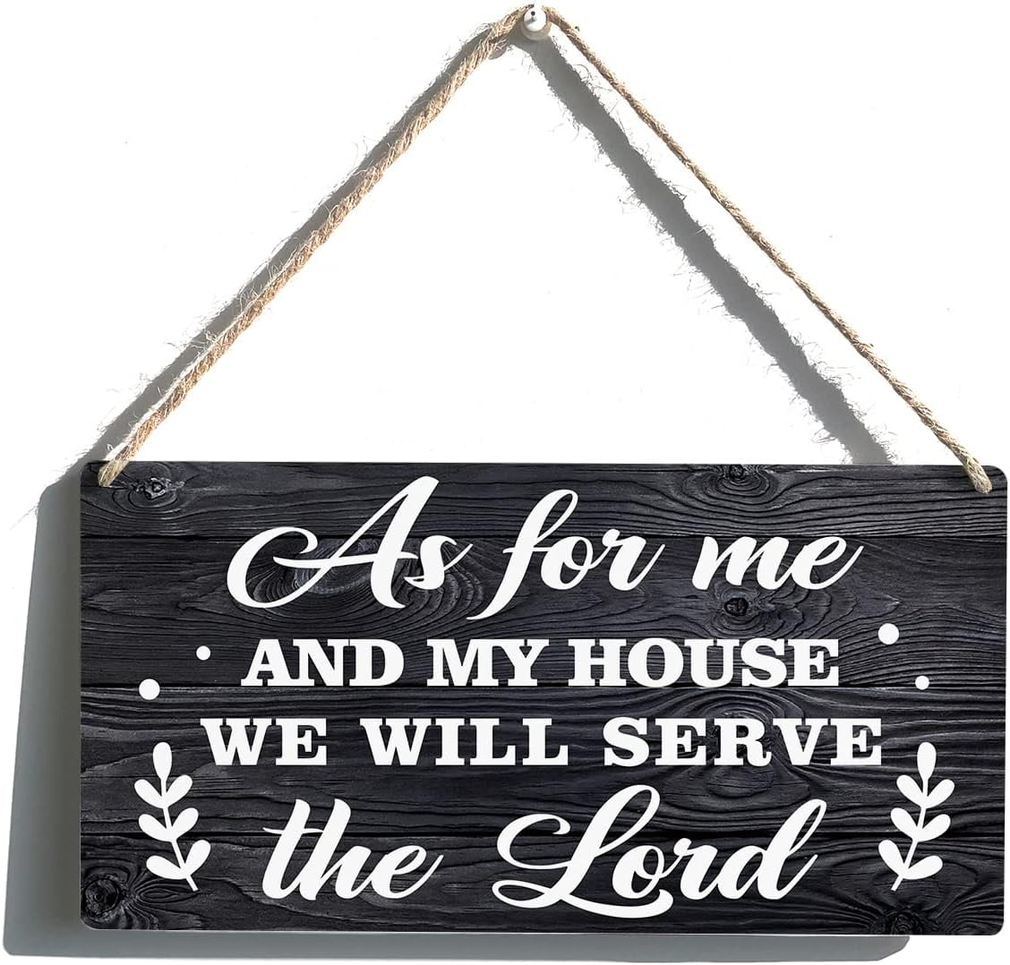 New Wood Sign 8x12 Inch Door Sign House Sign As For Me And My House ...