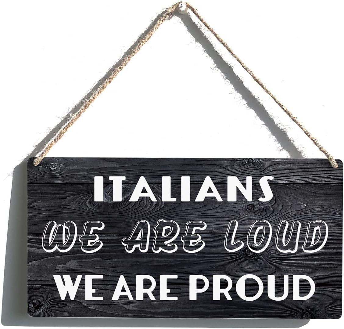 New Wood Sign 8x12 Inch Door Sign Italian Pride Sign Italians We are ...