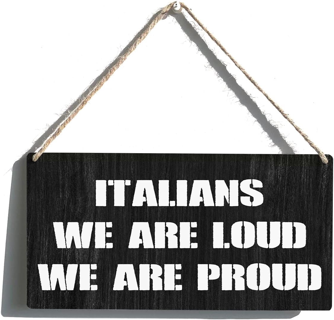 New Wood Sign 8x12 Inch Door Sign Italian Pride Sign Italians We are ...
