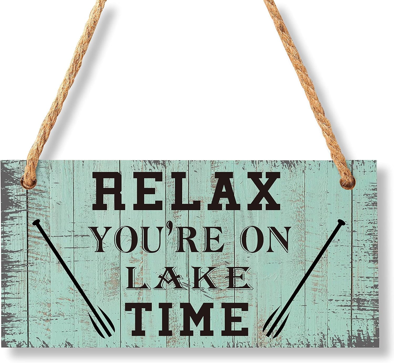 New Wood Sign 8x12 Inch Door Sign Relax You're On Lake Time Hanging ...