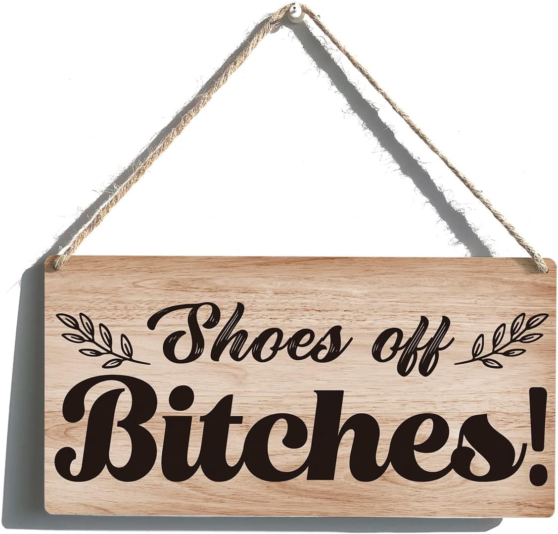 New Wood Sign 8x12 Inch Door Sign Shoes Off Sign Take off Your Shoes ...