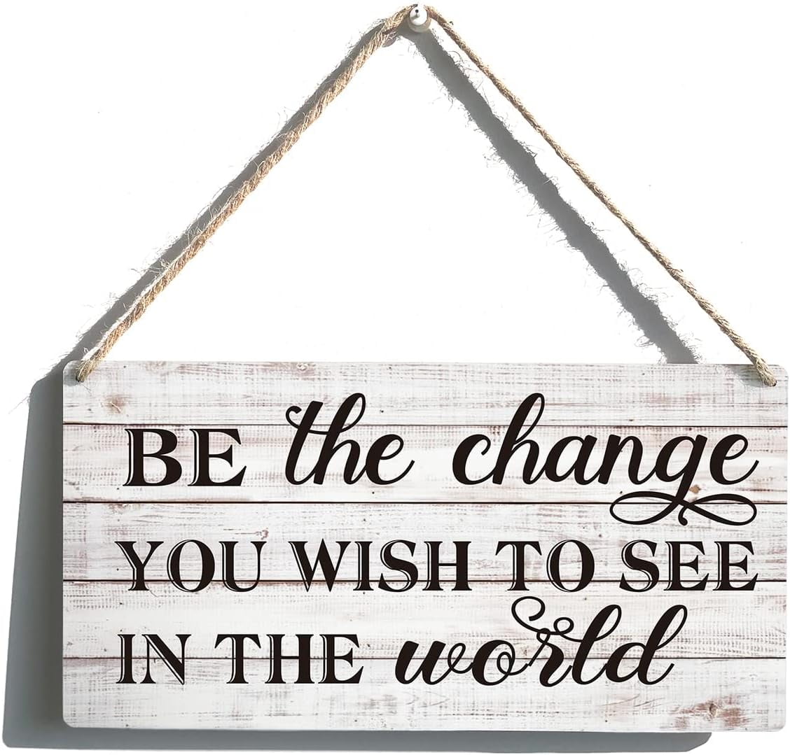 New Wood Sign 8x12 Inch Door Sign To See In The World Hanging Wooden ...