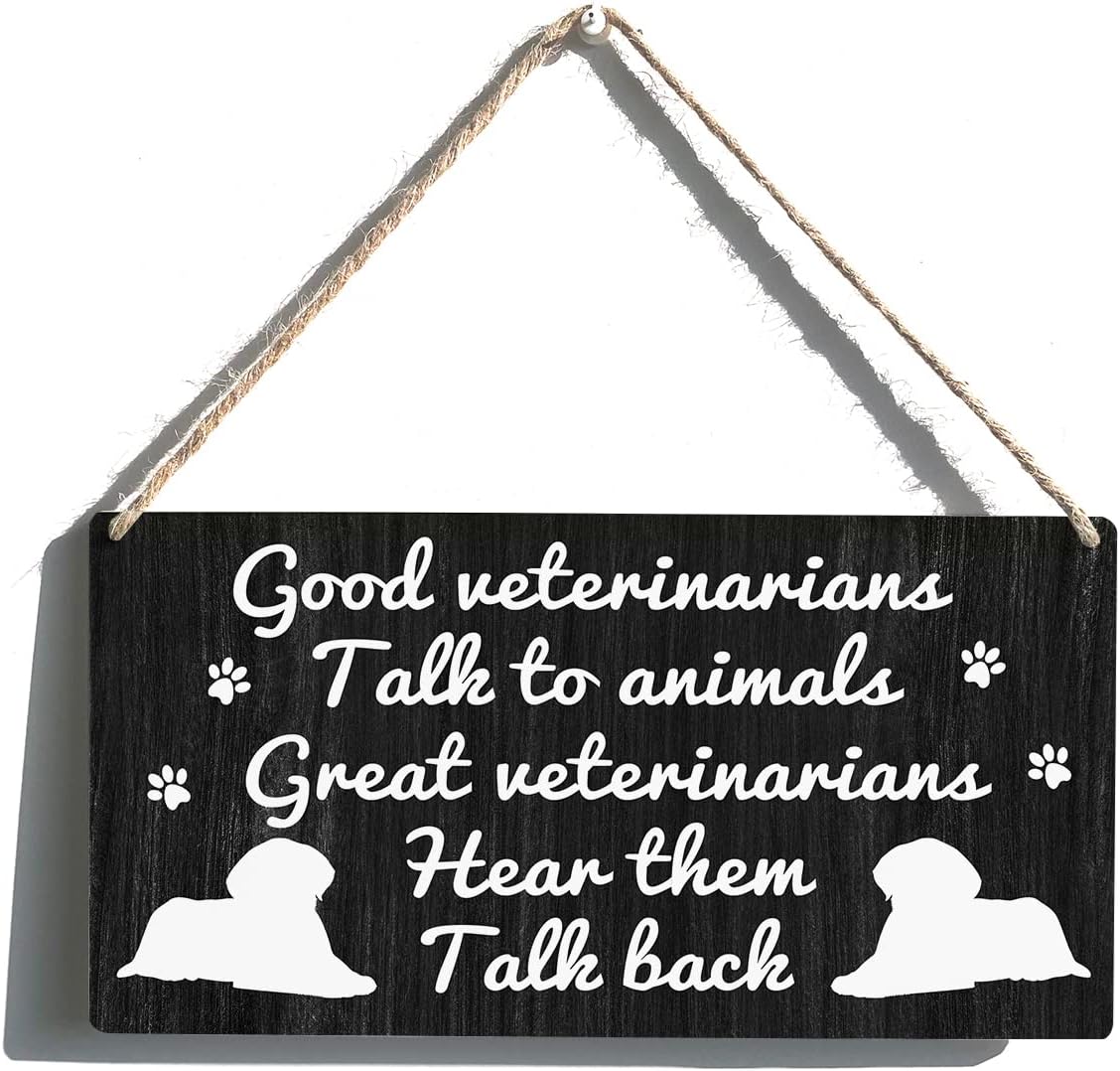New Wood Sign 8x12 Inch Door Sign Veterinarian Sign Good Veterinarians ...