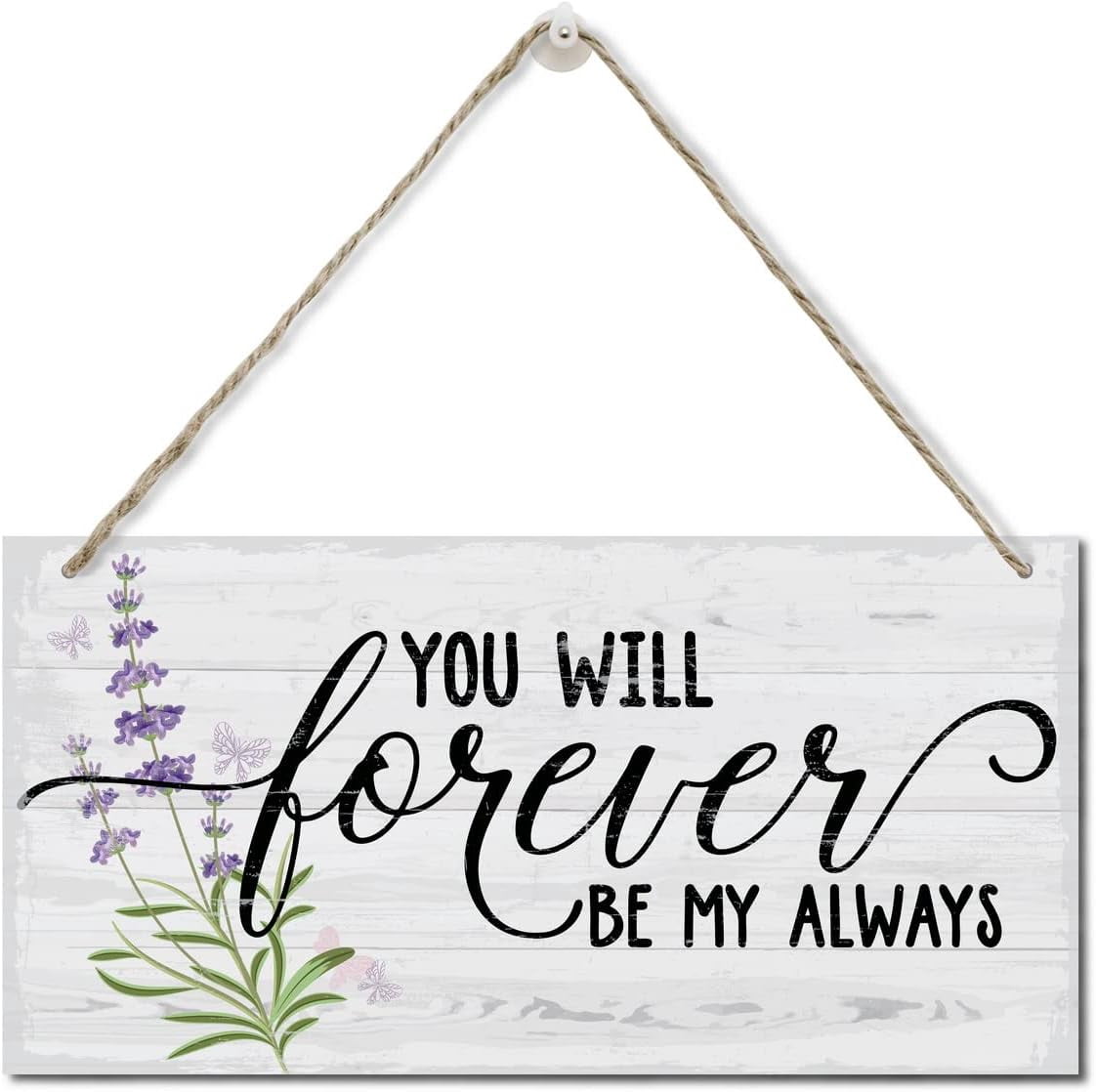 New Wood Sign 8x12 Inch Door Sign You Will Forever Be My Always Hanging ...