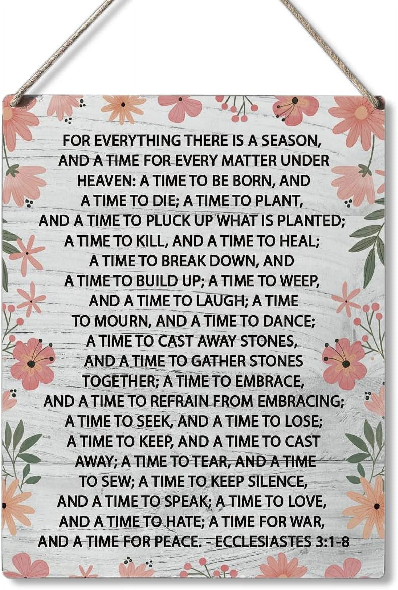 New Wood Sign 8x12 Inch Front Door Sign For Everything There is a ...