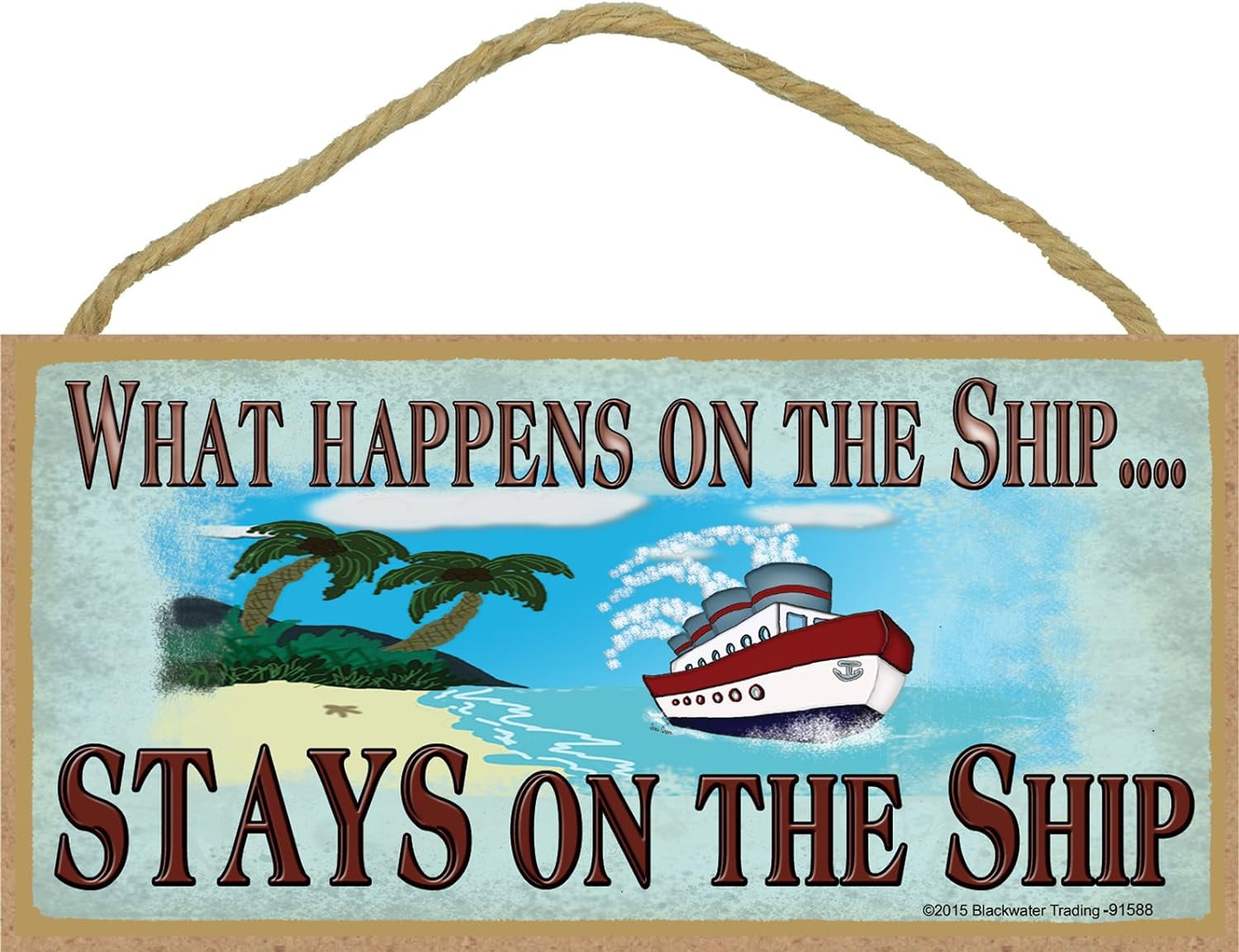 New Wood Sign Front Door Sign What Happens on the Ship...Stays On The ...