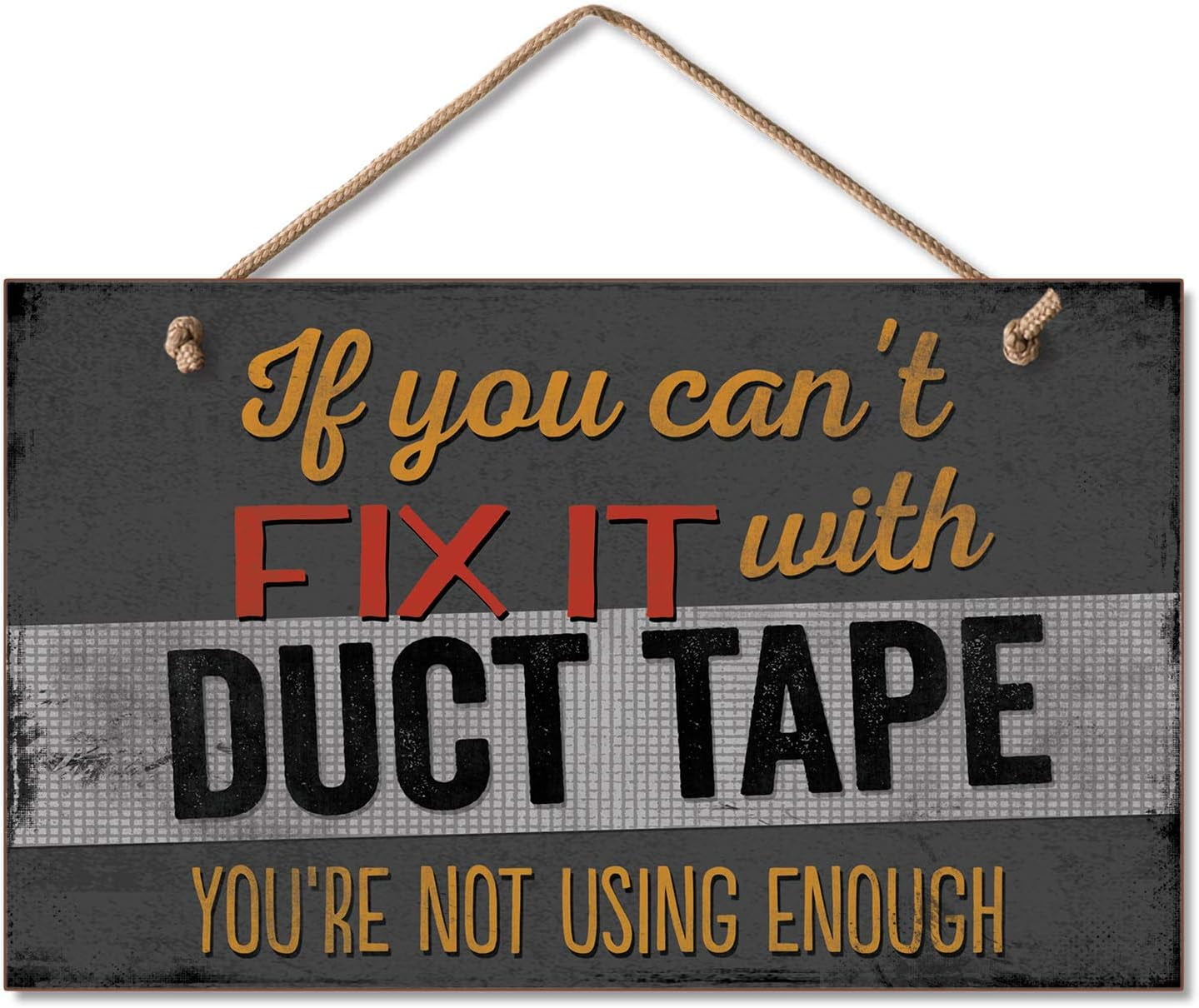 New Wood Sign Front Door Sign "If You Can't Fix It With Duct Tape ...