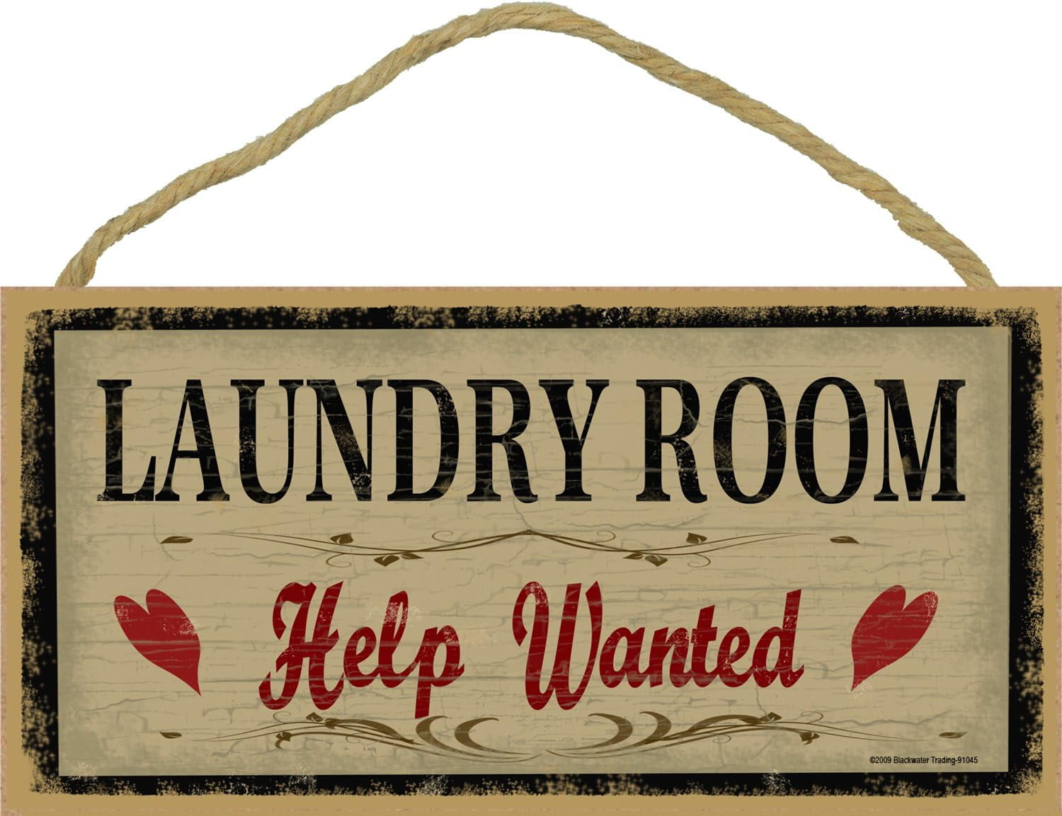 New Wood Sign Front Door Sign Laundry Room Help Wanted Hanging Wooden ...