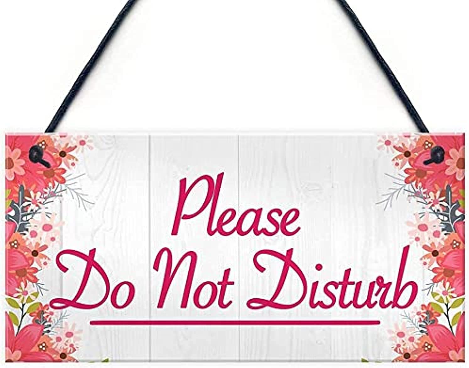 New Wood Sign Front Door Sign Please Do Not Disturb Hanging Wooden Wall ...