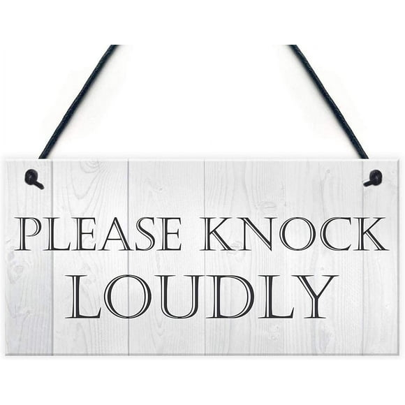 Knock Please Door Sign