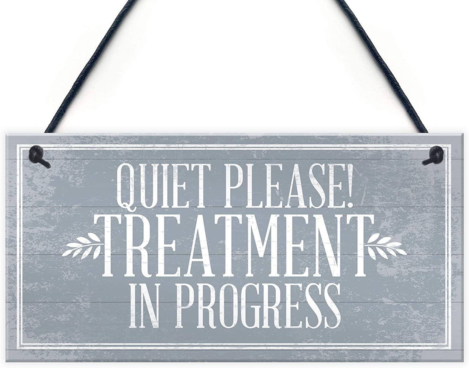 New Wood Sign Front Door Sign Quiet Please Treatment in Progress Do Not ...