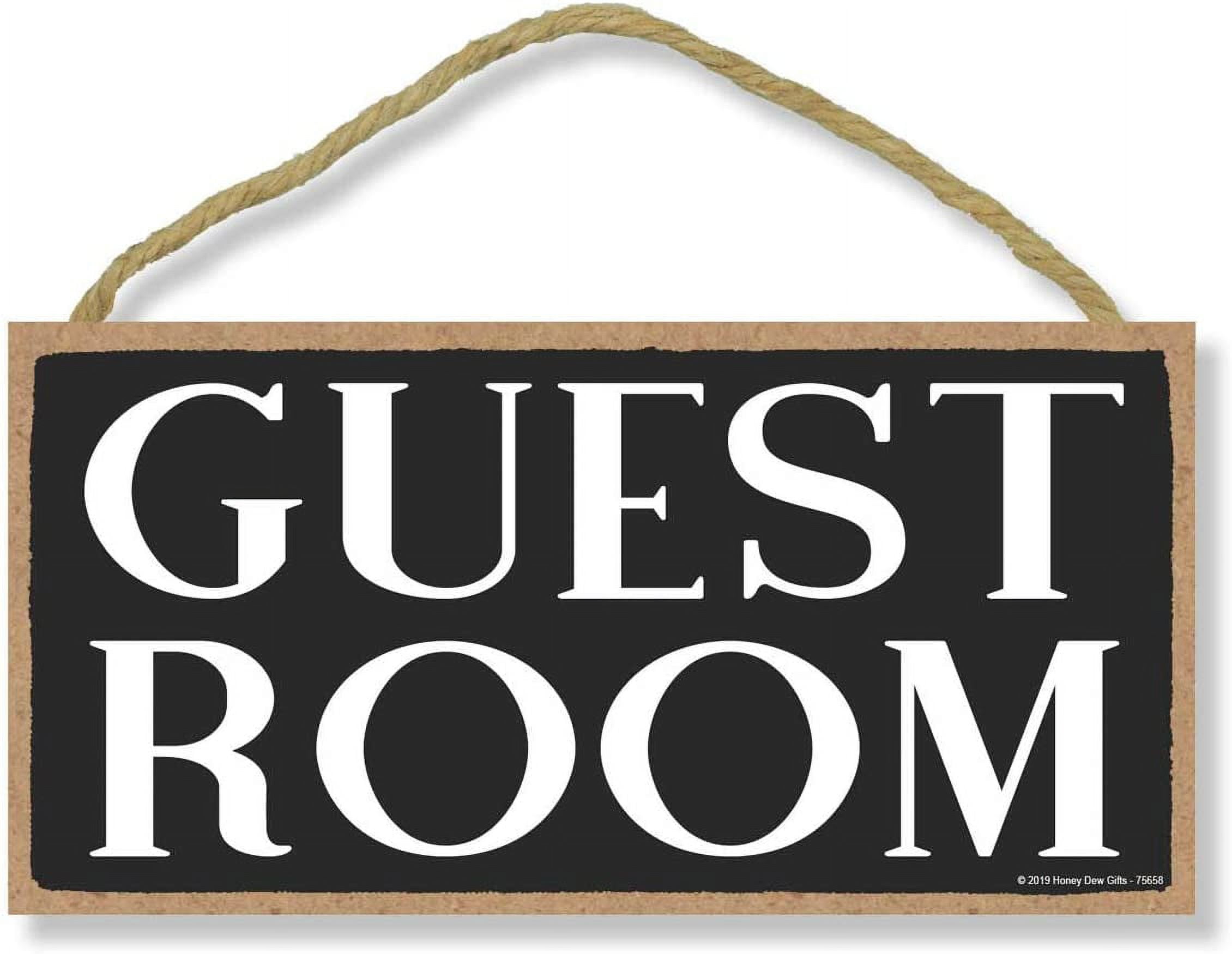 New Wood Sign Front Door Sign Room Sign, Guest Room Hanging Wooden Wall ...