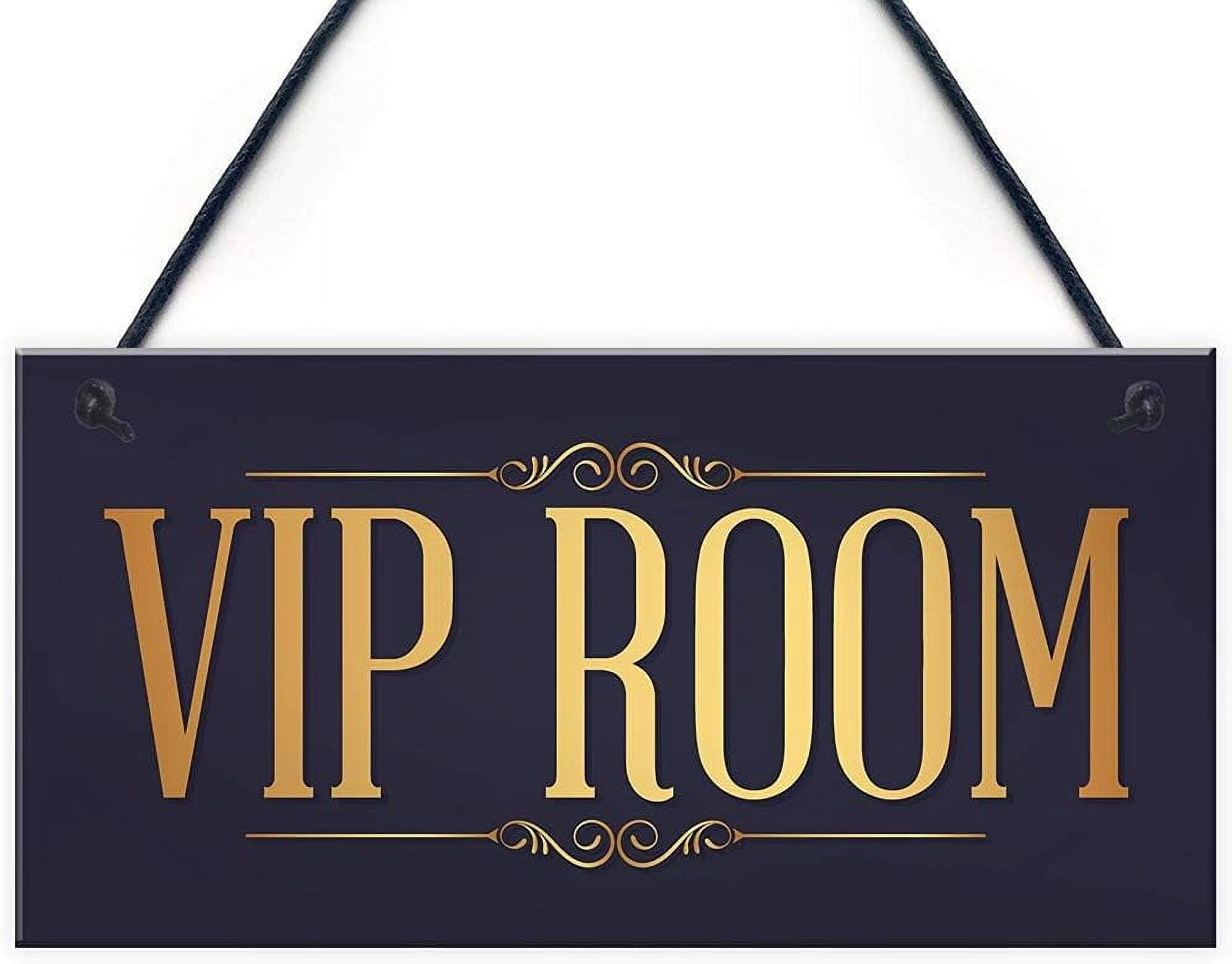 New Wood Sign Front Door Sign VIP Room Man Cave Hanging Wooden Wall ...