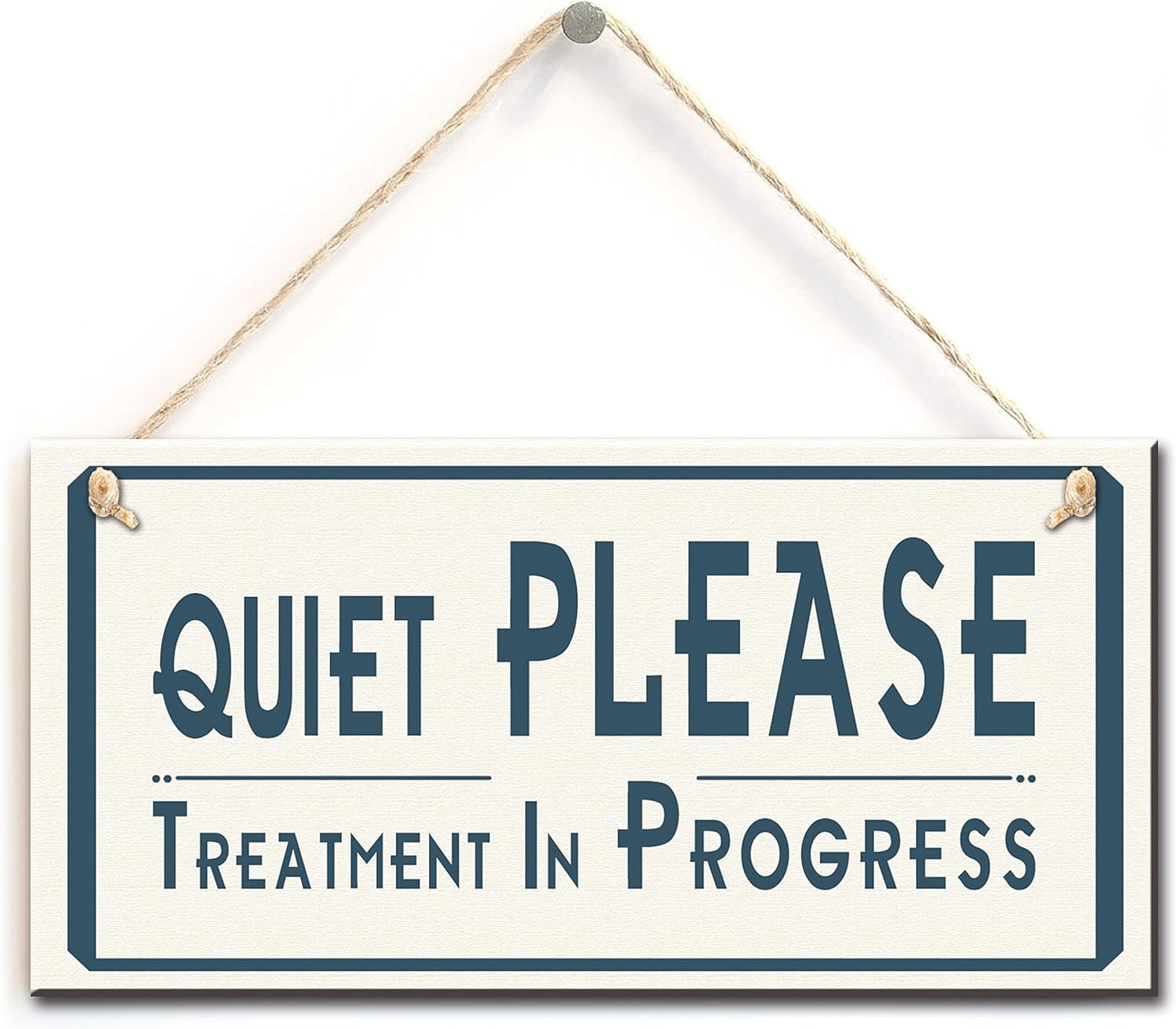 New Wood Sign Front Door Sign Warning Sign- Quiet Please Treatment in ...