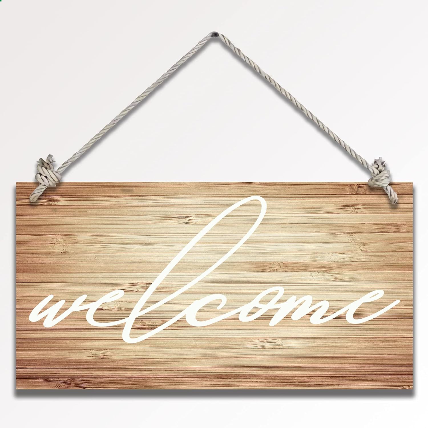 New Wood Sign Front Door Sign Welcome Sign Hanging Wooden Wall Sign ...
