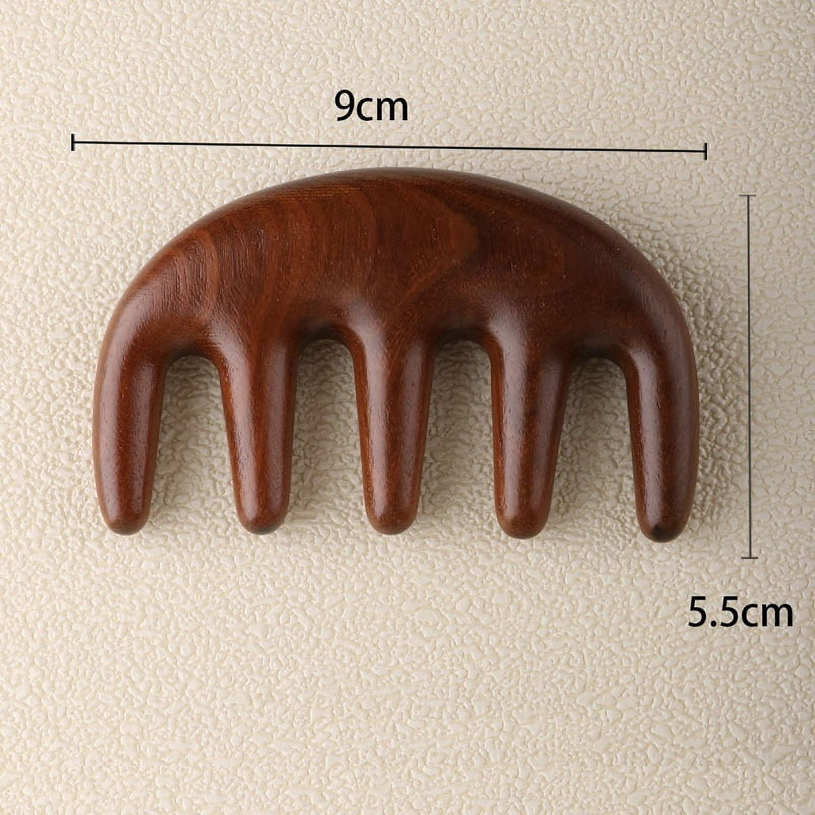 New Wooden Massage Wood Massager Comb Scalp Head Oil Massager Scalp ...