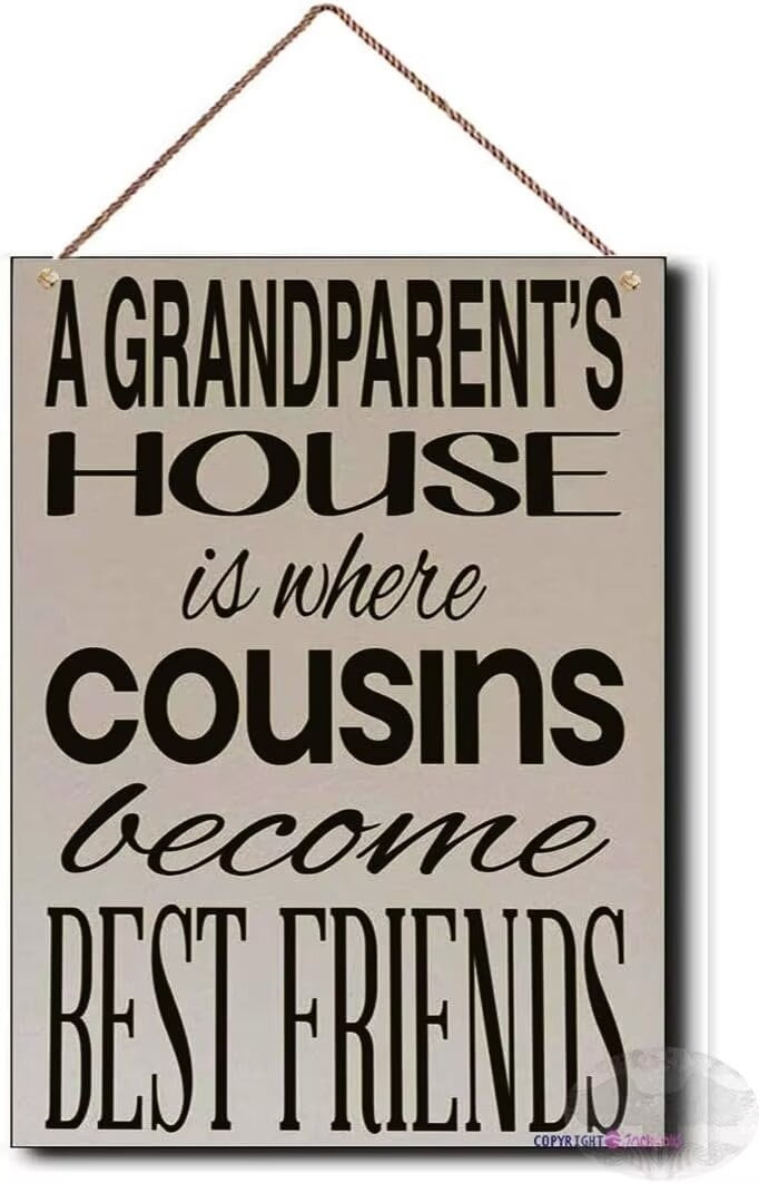New Wooden Signs/A Grandparent's House is Where Cousins Become Best ...